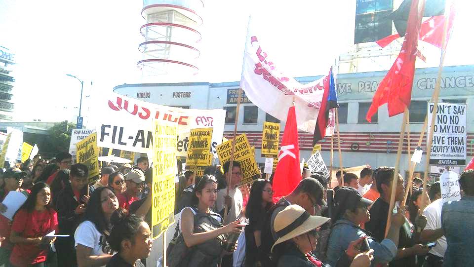 Hundreds of Fil-Ams march in Hollywood for WWII Filvets equity | Inquirer