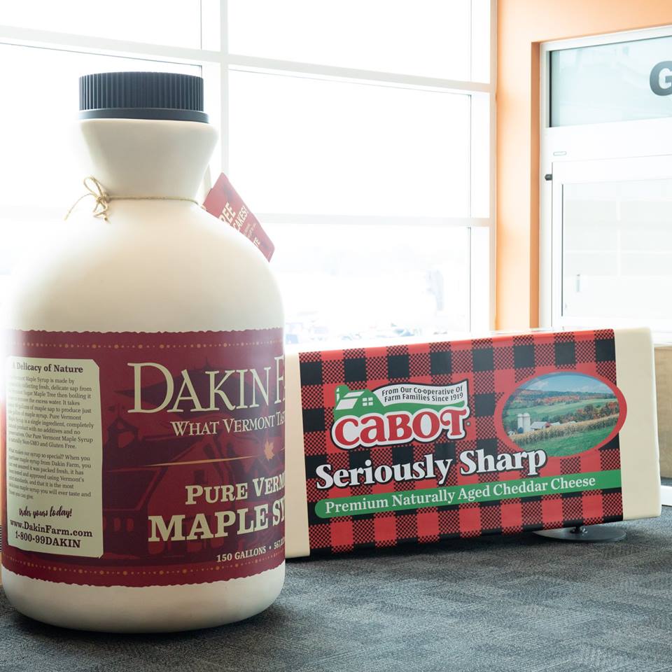 Airport displays 7-foot maple syrup jugs to pitch food website | Inquirer