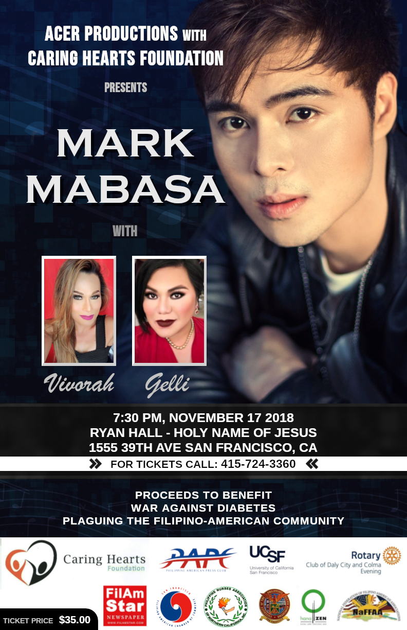 Mark Mabasa concert-fundraiser against diabetes | Inquirer