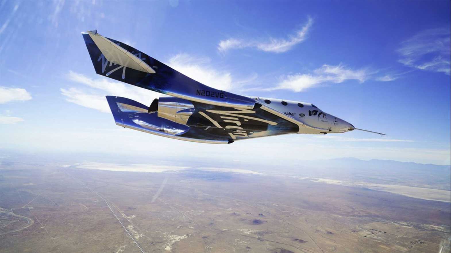Virgin Galactic Takes Crew of Three to Altitude of 55 Miles