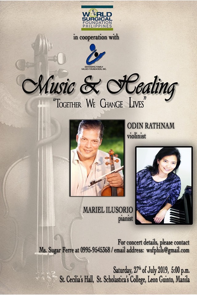 Classical concert to benefit surgeries for the poor, July 27 | Inquirer