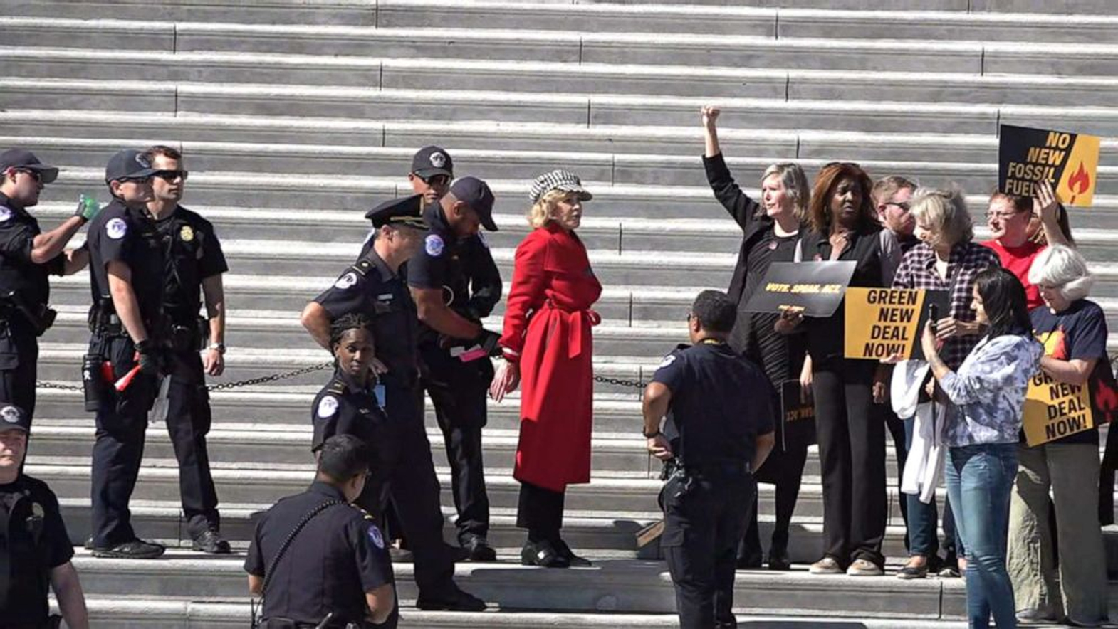 Jane Fonda Arrested in Climate Protest at the US Capitol | Inquirer