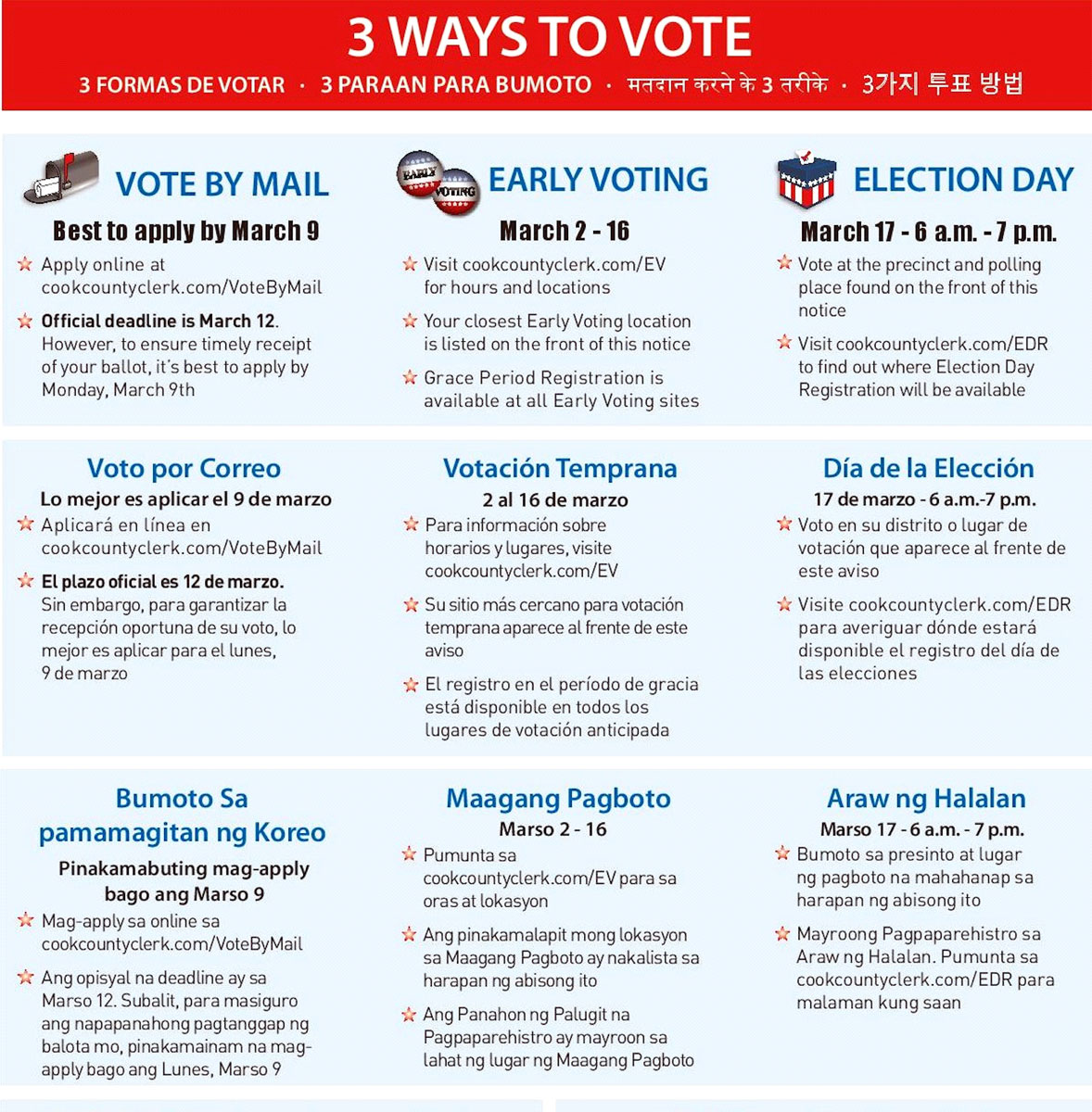 Illinois county to offer ballots and election materials in Filipino ...