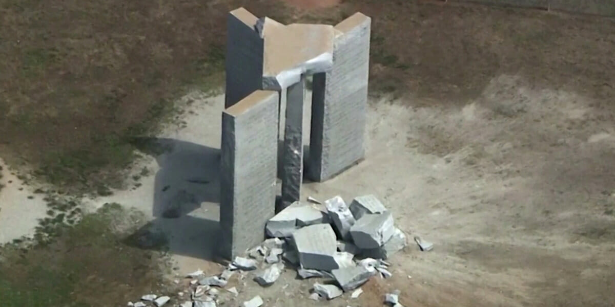 Explosion hits Georgia Guidestones, known as 'America's Stonehenge ...
