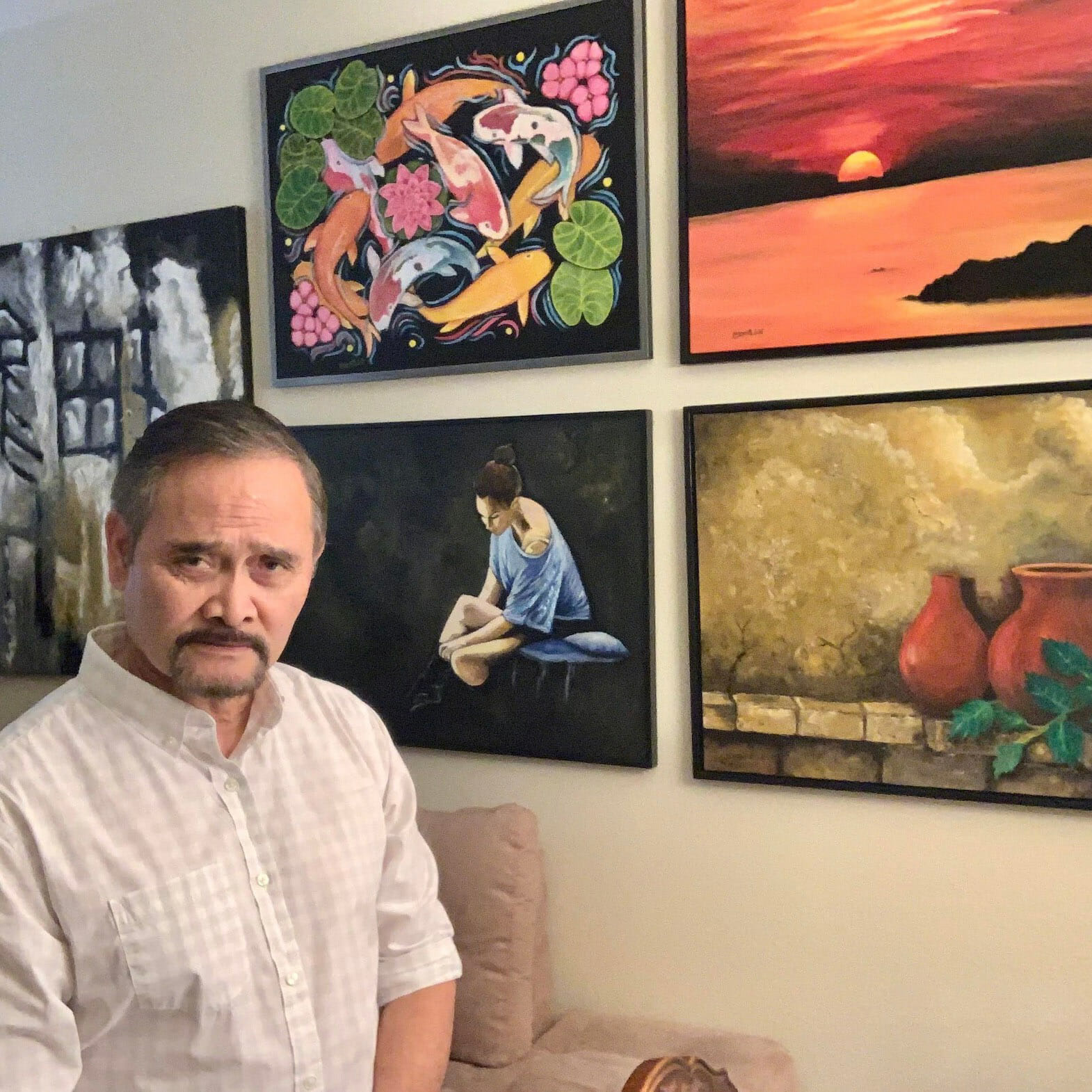 Self-taught artist ex-postal worker holds solo show in California ...