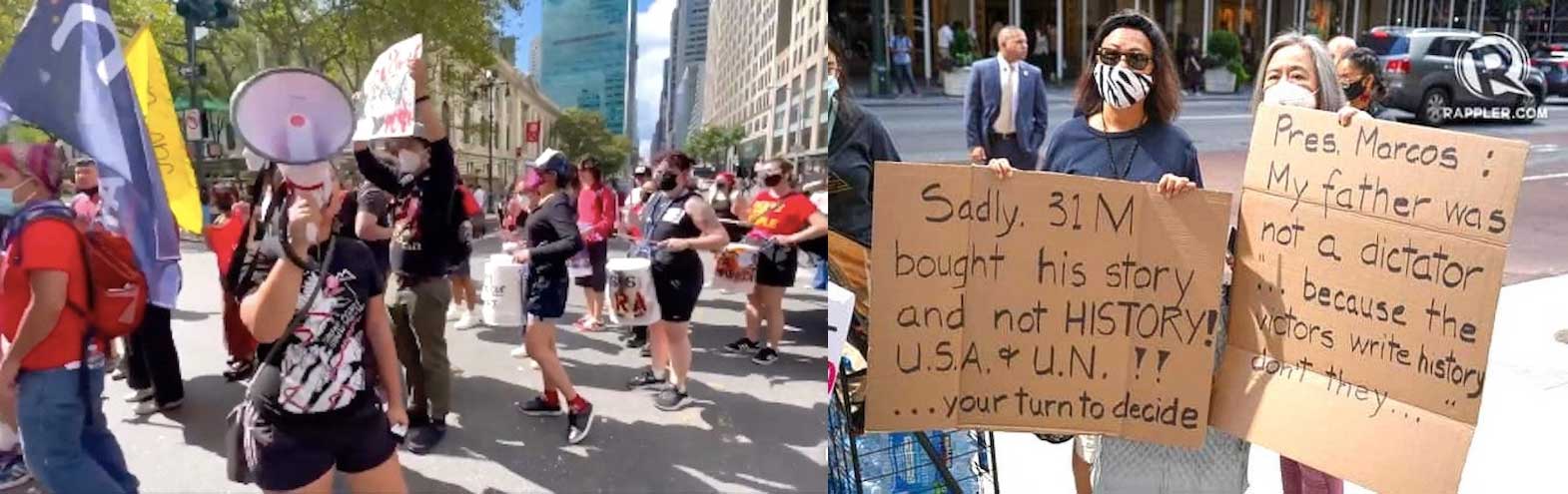 Filipino protesters in U.S. reject the Marcoses | Inquirer