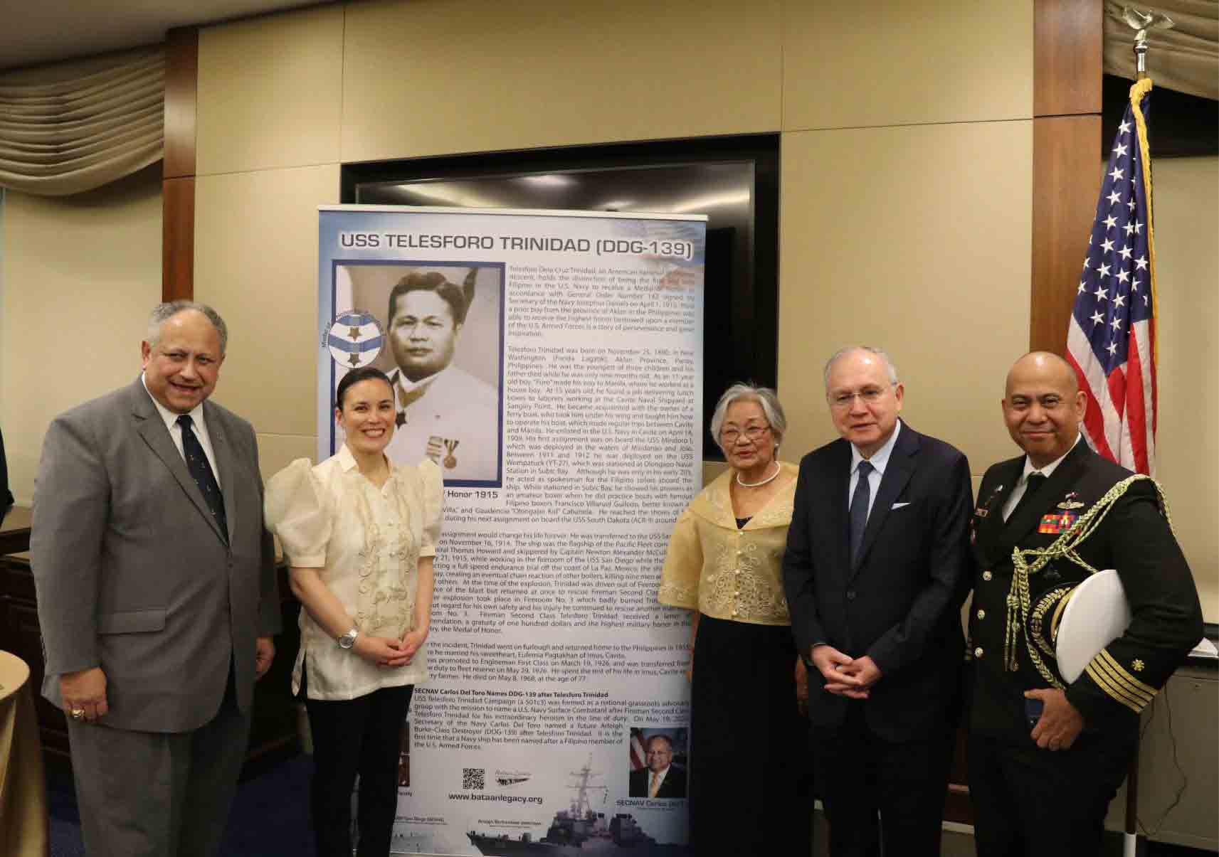 U.S. Navy toasts formal naming of USS Telesforo Trinidad | Inquirer