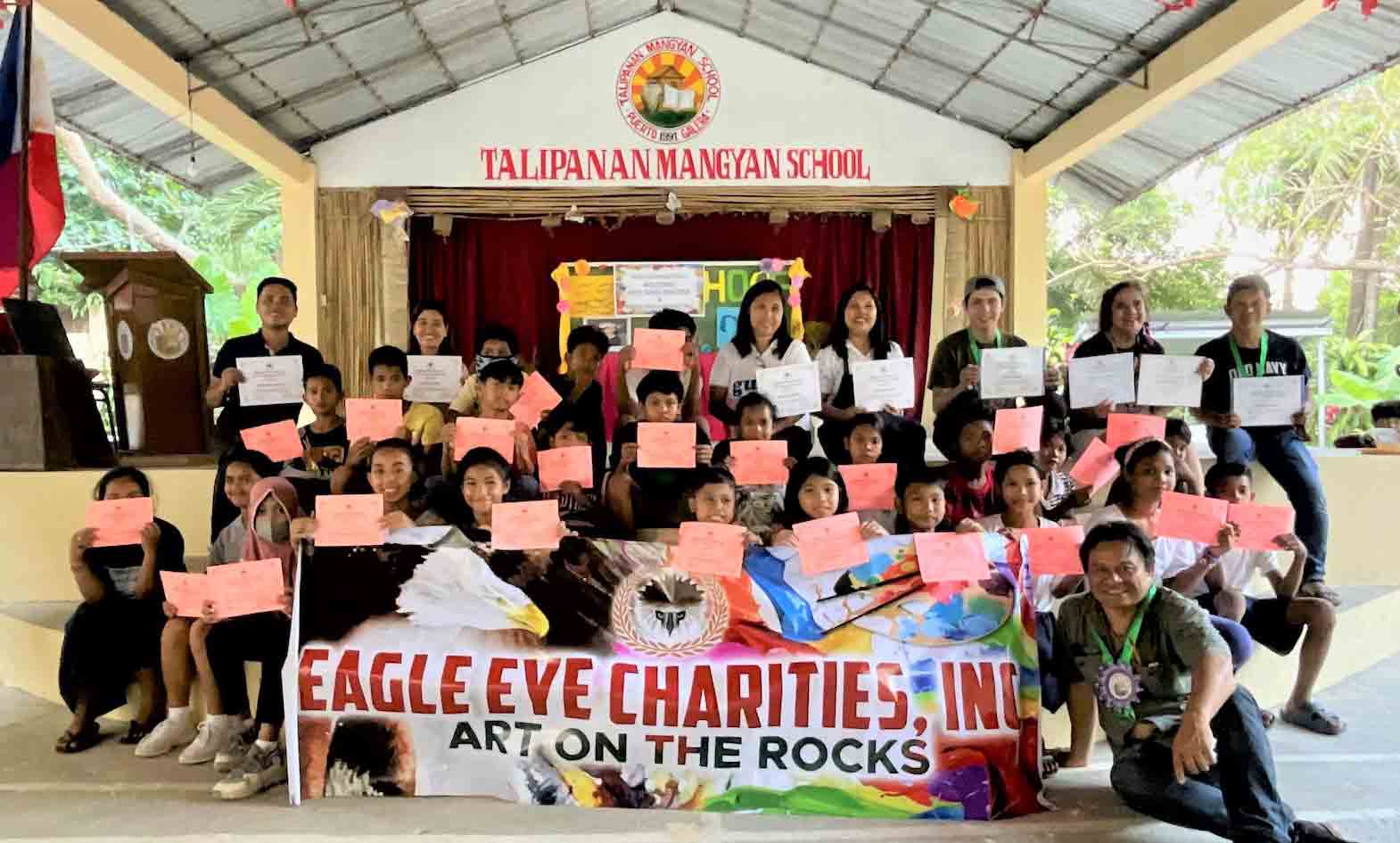 NY-based Eagle Eye Charities brings back art lessons to Mangyan village NY-based Eagle Eye ...