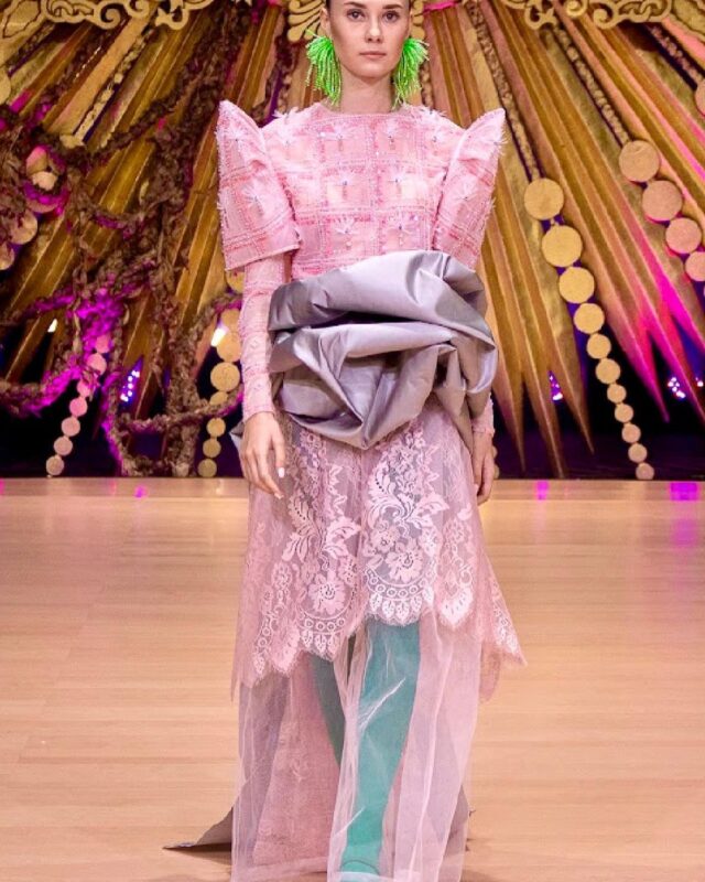 Pink terno by Filipino designer turns heads at ‘Barbie’ premiere