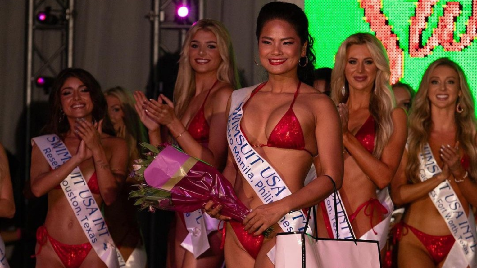 Filipina actress Althea Vega grabs award at Miss Swimsuit USA Int’l