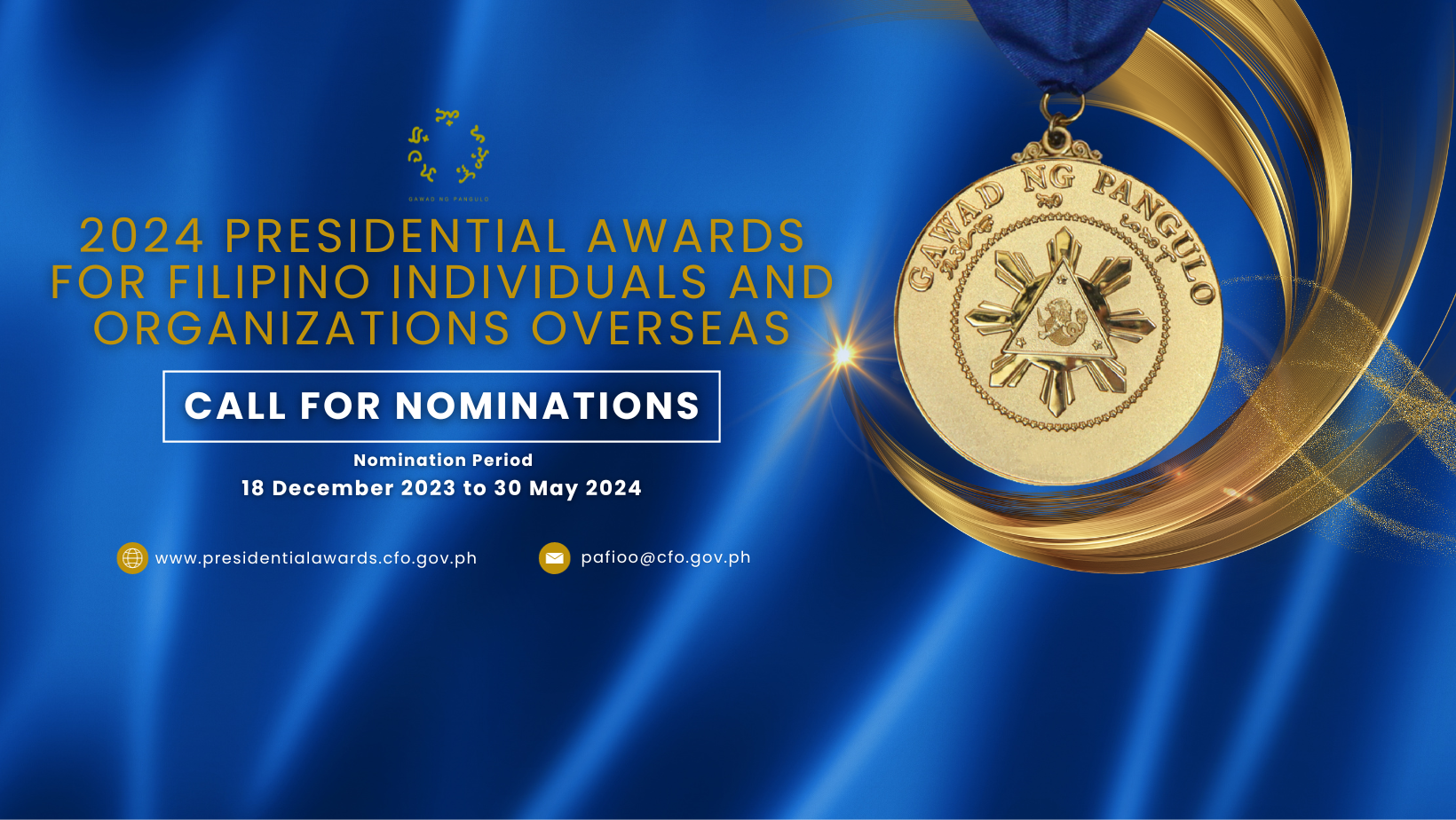 Nominations for 2024 Presidential Awards now open | Inquirer