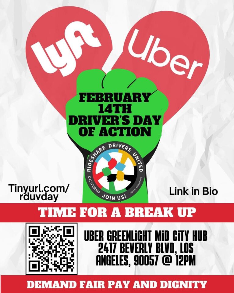 Lyft, Uber drivers rally in LA as part of nationwide strikes | Inquirer
