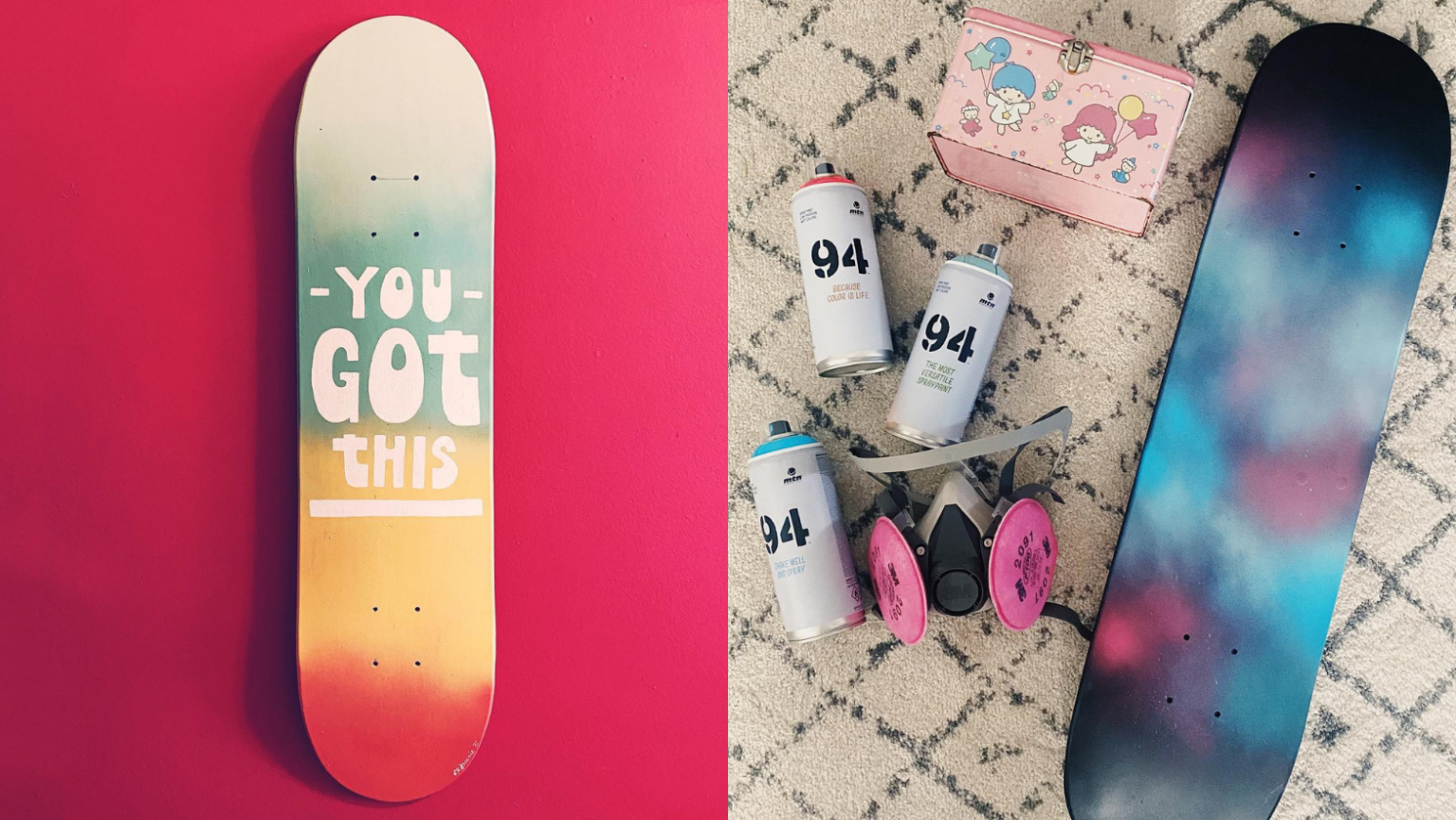 Fil-Am artist Kristina Sison turns skateboards into works of art