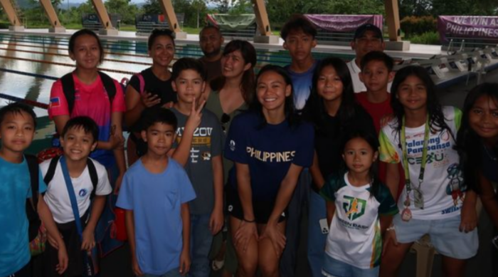 Fil-Canadian Olympian Kayla Sanchez holds swim camp in PH
