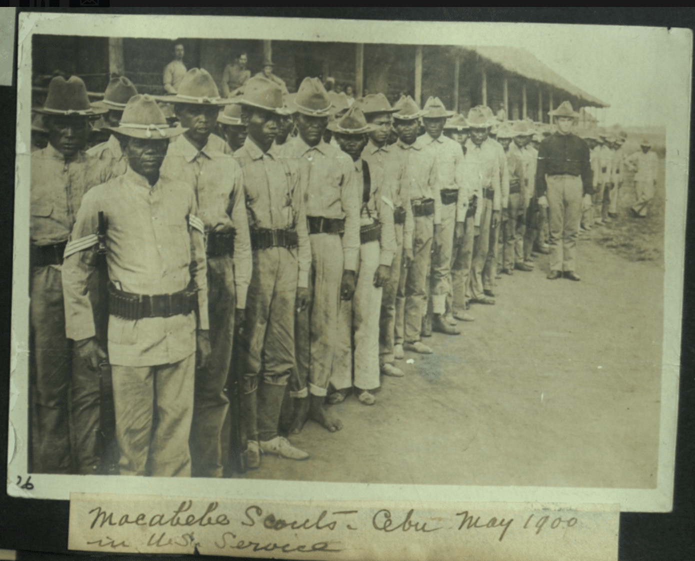 September 1899: The organization of the Macabebe Scouts