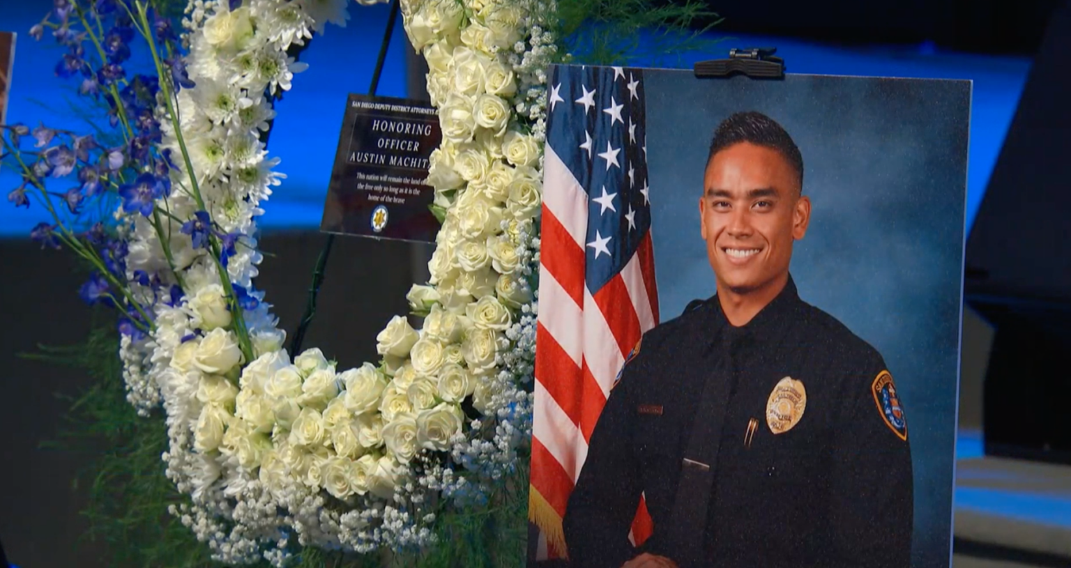 Fil-Am cop killed in pursuit crash honored at memorial service