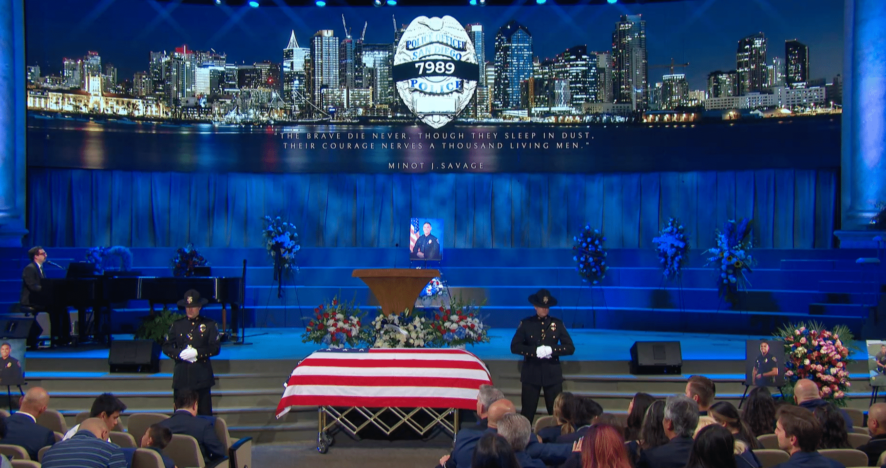 Fil-Am cop killed in pursuit crash honored at memorial service