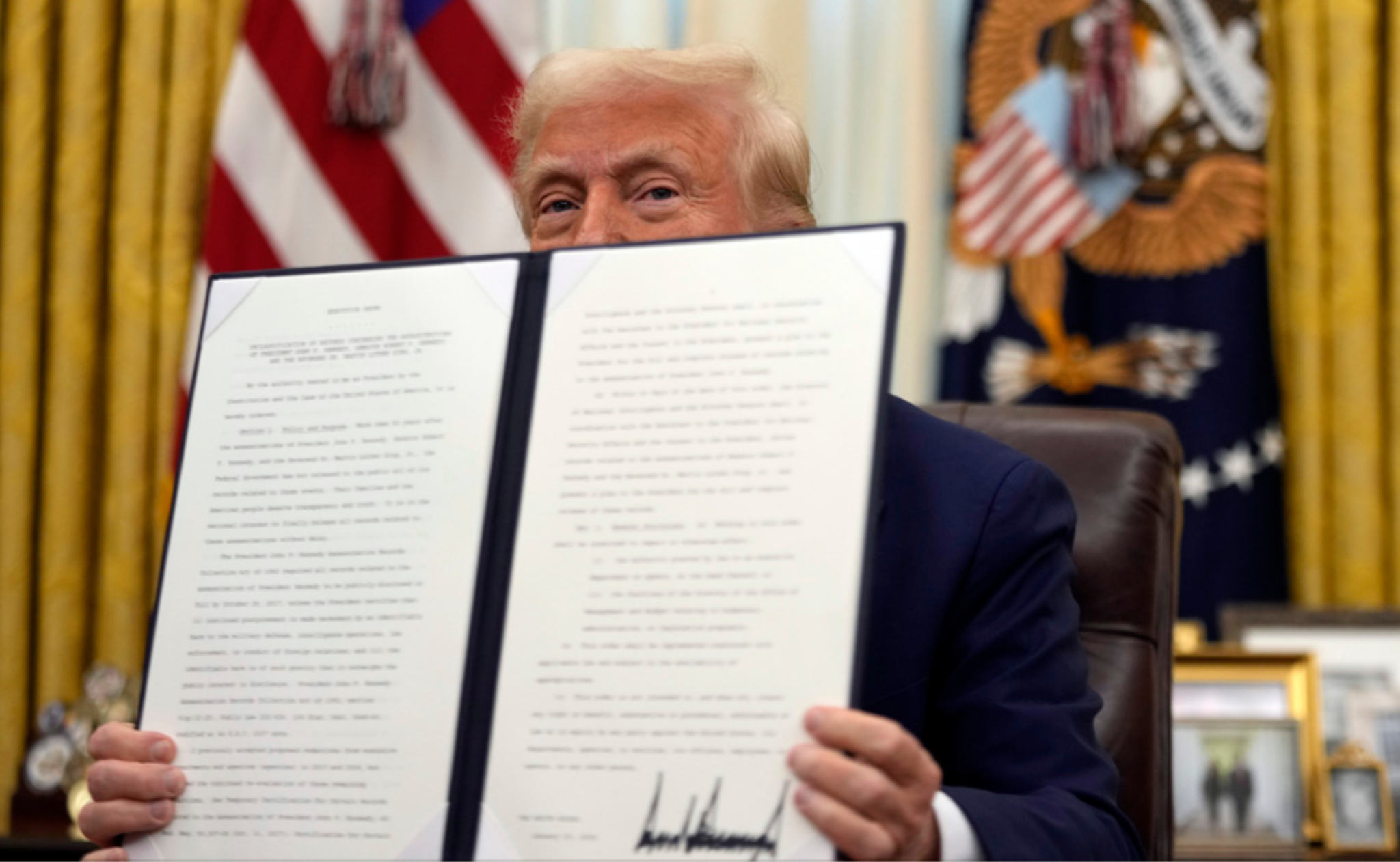 Trump orders release of JFK, RFK and MLK assassination records