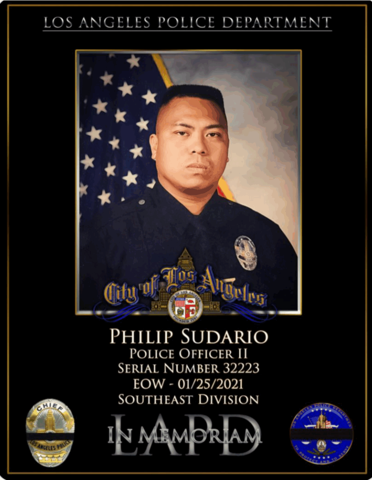 Fallen Fil-Am police officer honored at LAPD memorial ceremony