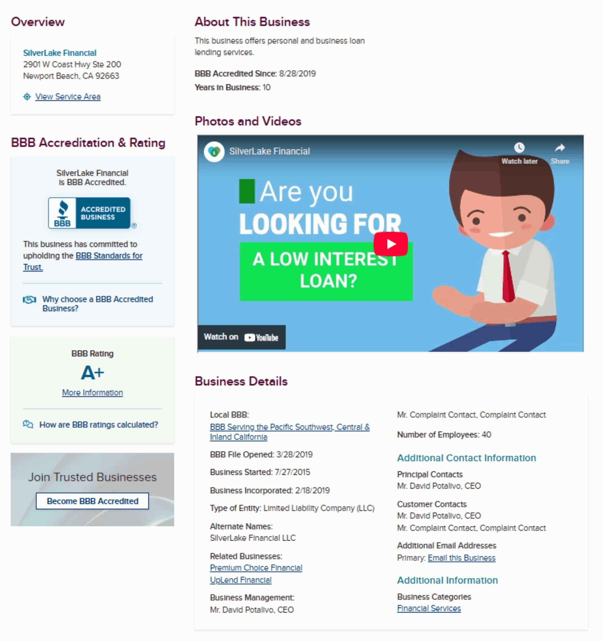 Silverlake Financial Reviews and Ratings