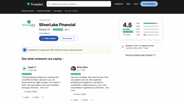 Silverlake Financial Reviews and Ratings