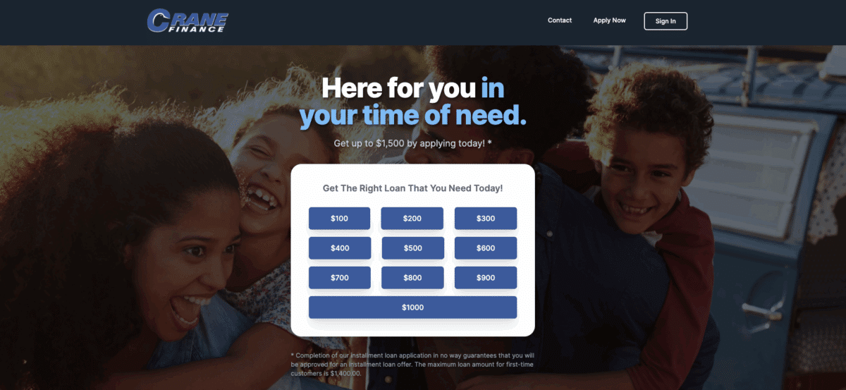 Crane Finance Reviews and Ratings