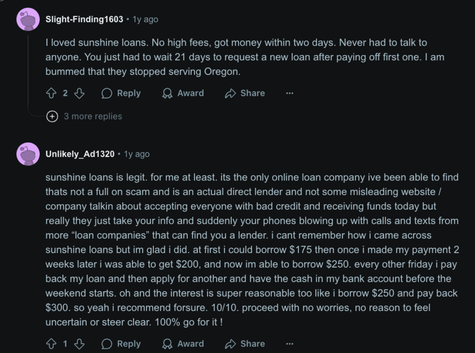 Sunshine Loans: Reviews and Ratings