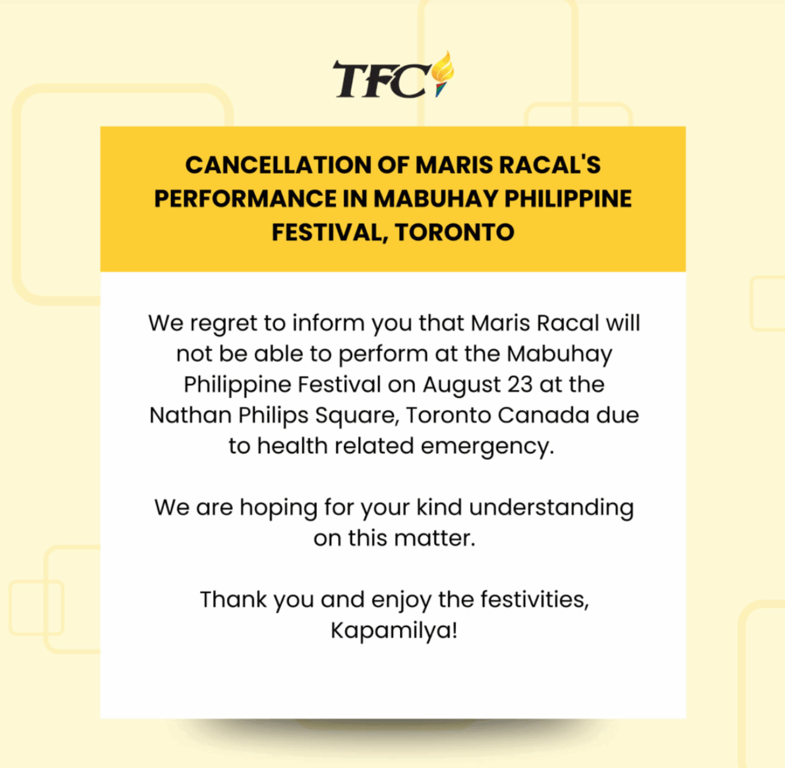 Maris Racal cancels Toronto festival appearance after surgery