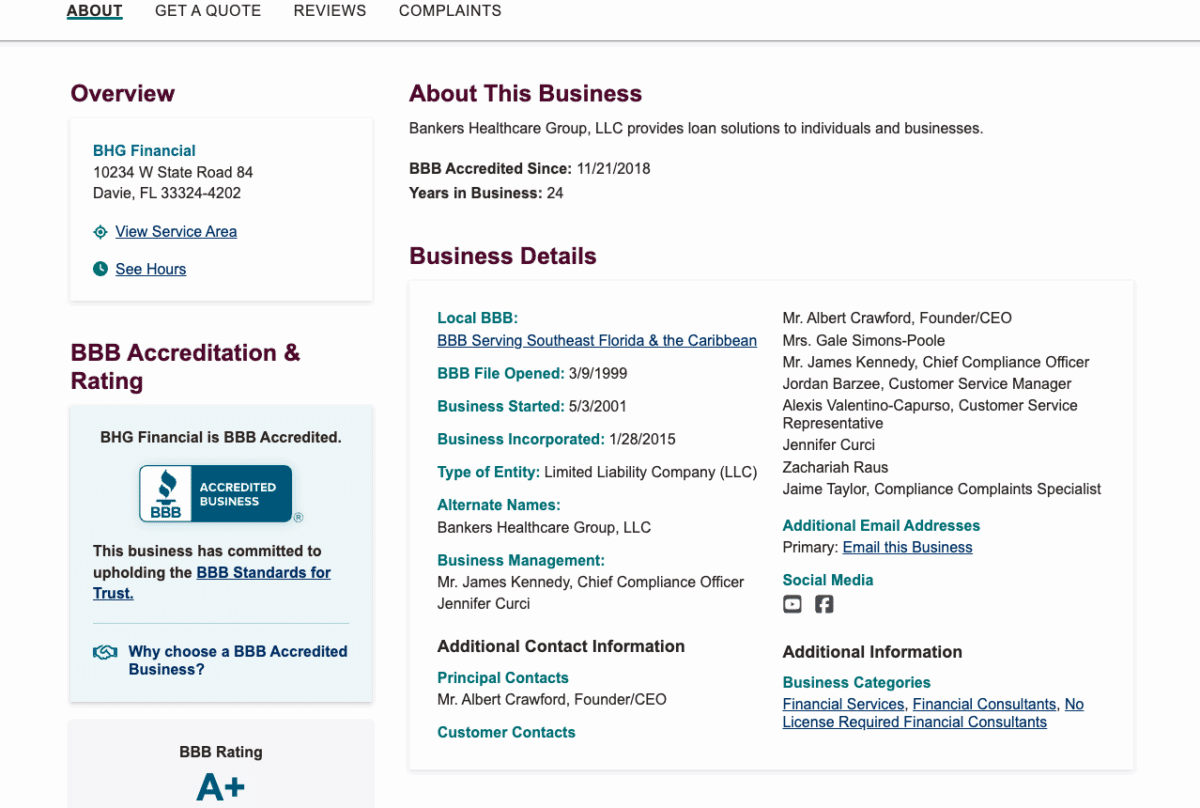 BHG Financial Reviews and Ratings