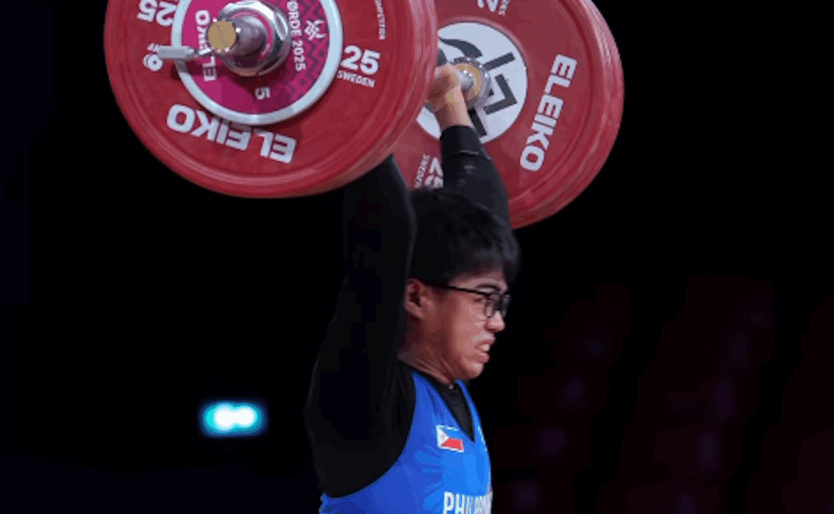 19-year-old Filipino weightlifter breaks junior world record
