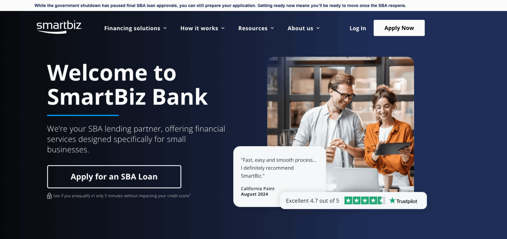 SmartBiz Loans Reviews and Ratings