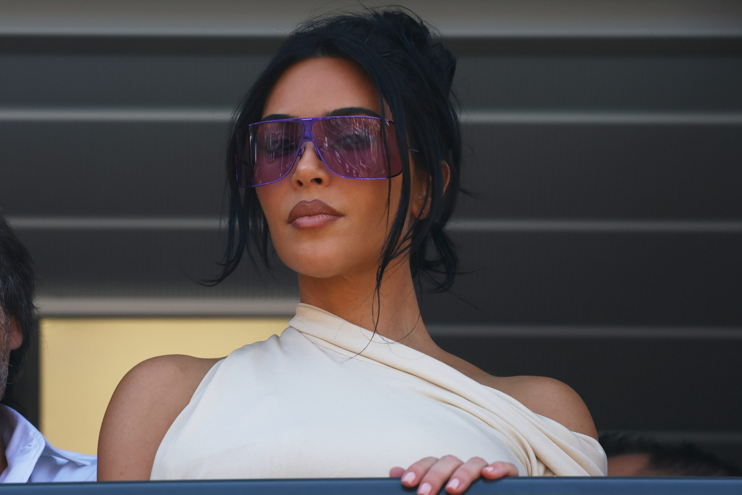 Kim Kardashian cheers on Lewis Hamilton at Monaco Grand Prix