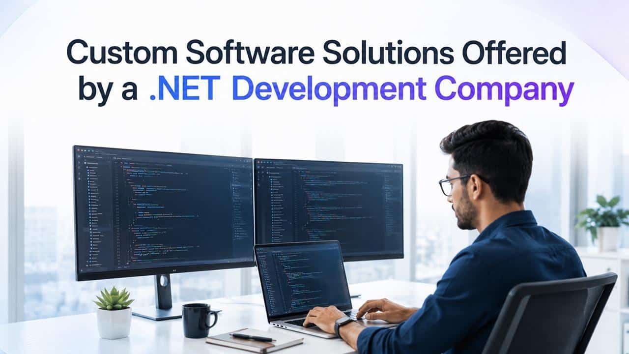 Custom software solutions offered by a .NET development company